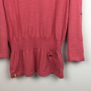 Lole | Sweaters | Lol Peplum Drop Waist Roll Tab Sweater | Poshmark